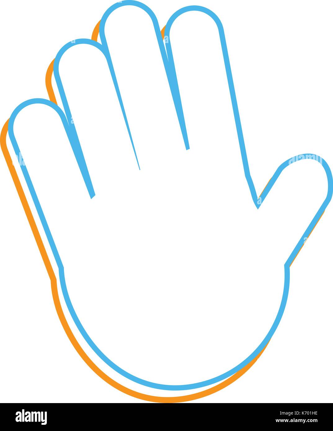 human hand icon Stock Vector Image & Art - Alamy