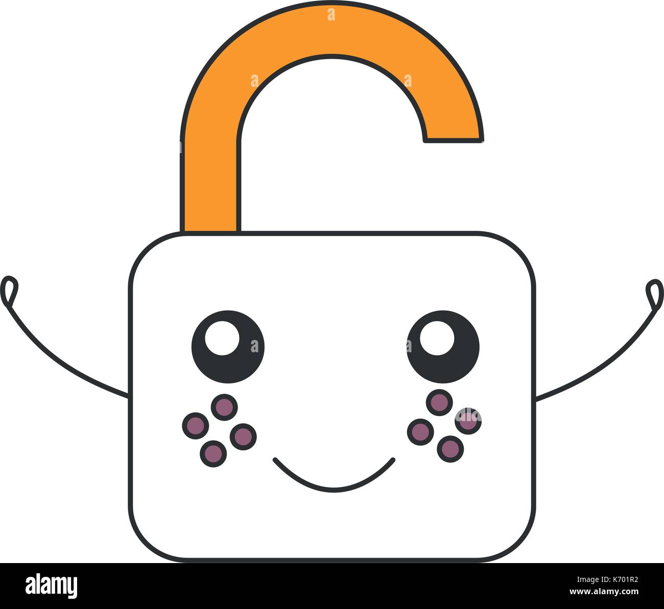 Padlock emoticon hi-res stock photography and images - Alamy