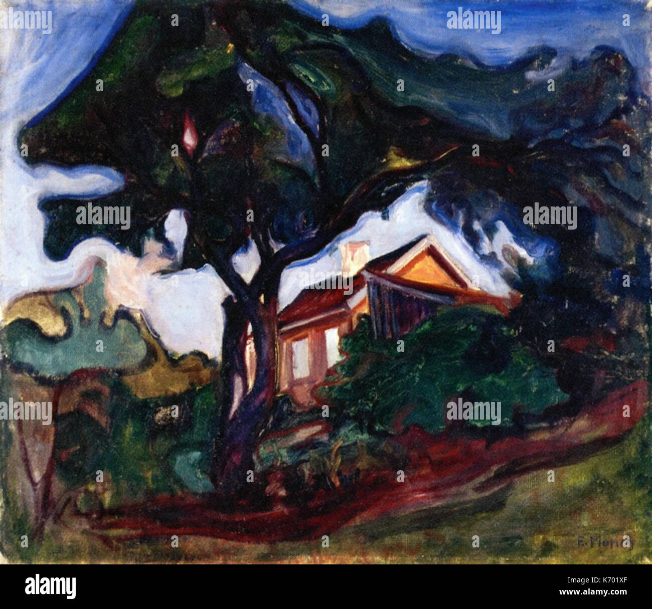 Edvard Munch The Apple Tree (1902 Stock Photo - Alamy