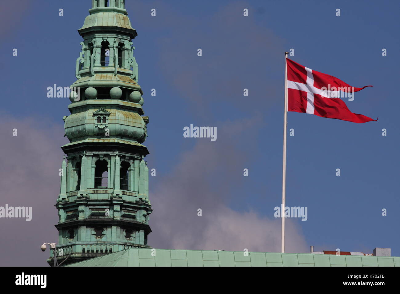 Red and white Danish flag - Denmark Stock Photo - Alamy