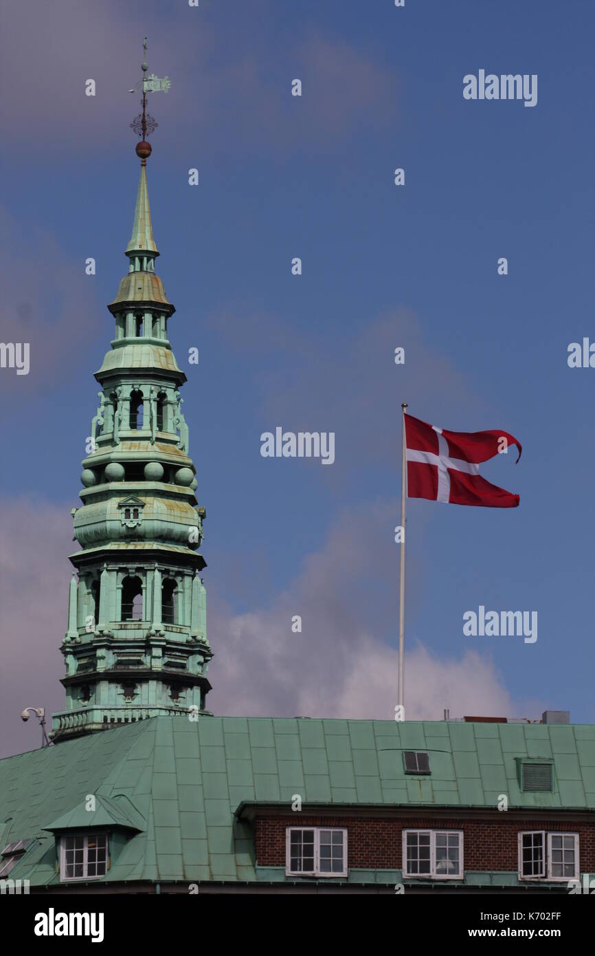 Red and white Danish flag - Denmark Stock Photo - Alamy