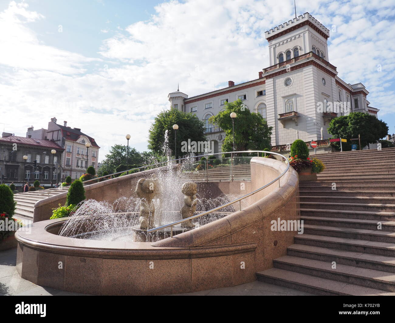 BELSKO-BIALA, POLAND EUROPE on AUGUST 2017: Sulkowski Castle and ...