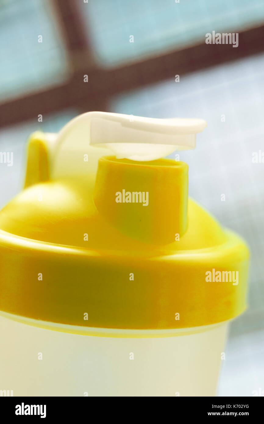 Whey protein shake shaker beaker for mixing post workout drinks in the ...