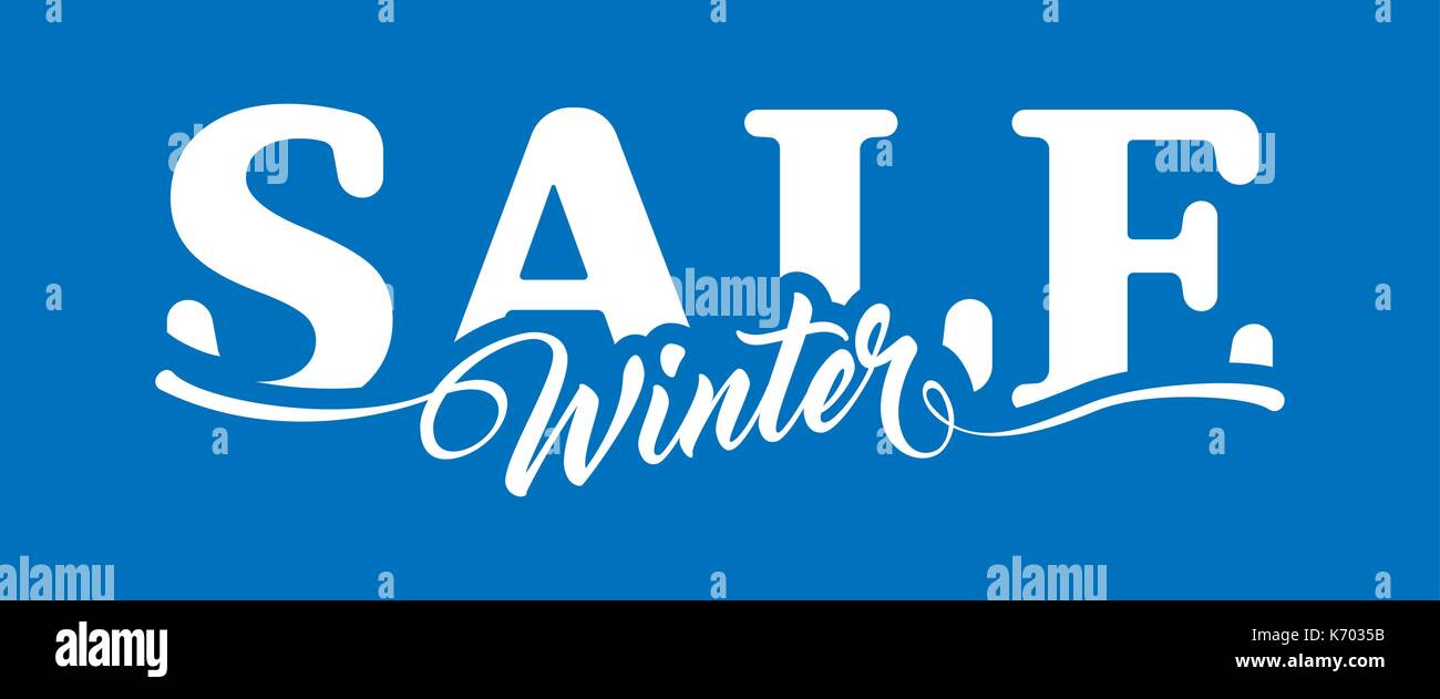 Inscription winter sale Stock Vector Images - Alamy