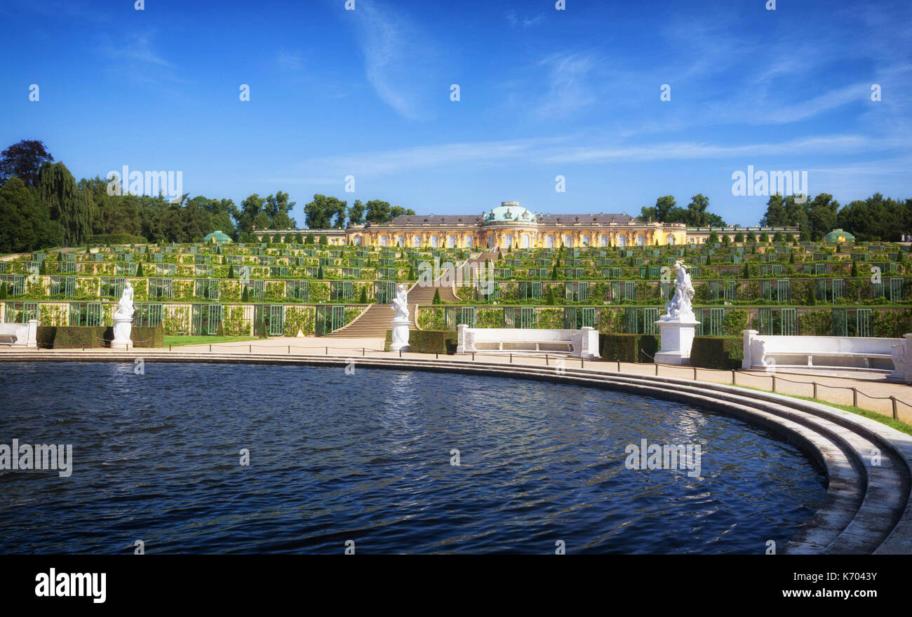 Potsdam in Germany / Sanssouci palace and public gardens Stock Photo ...