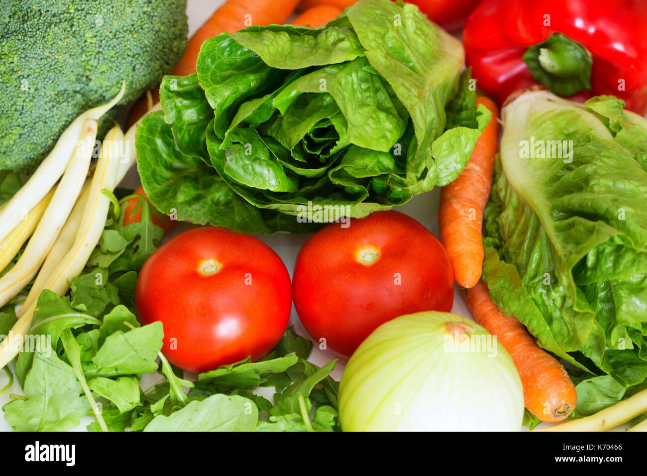 Various types of fresh vegetables that are exellent for vegetarian ...