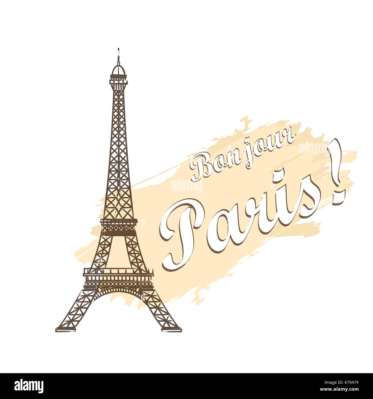 Eiffel tower isolated vector illustration Stock Vector Image & Art - Alamy