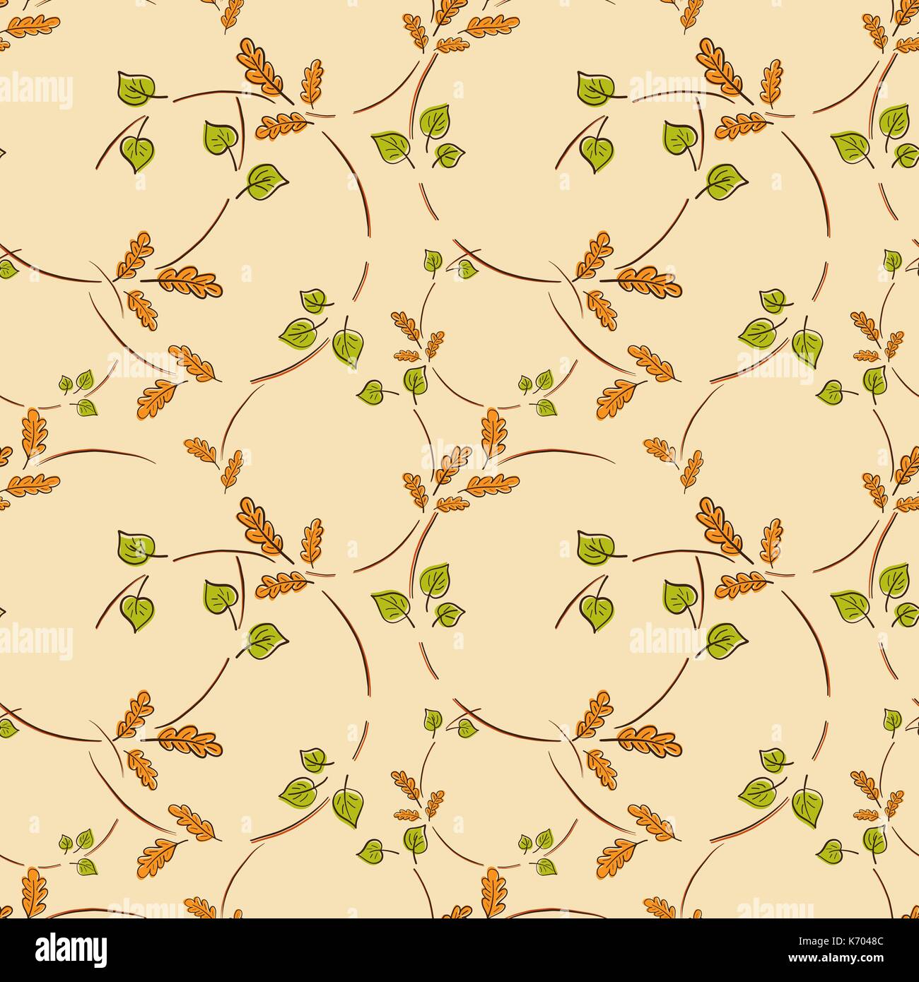 Seamless leaf texture hi-res stock photography and images - Alamy