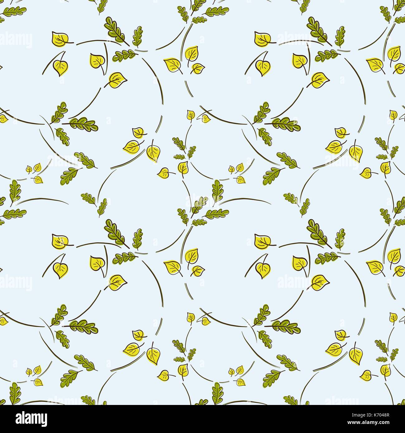 Seamless pattern with leaf, abstract leaf texture, endless background ...