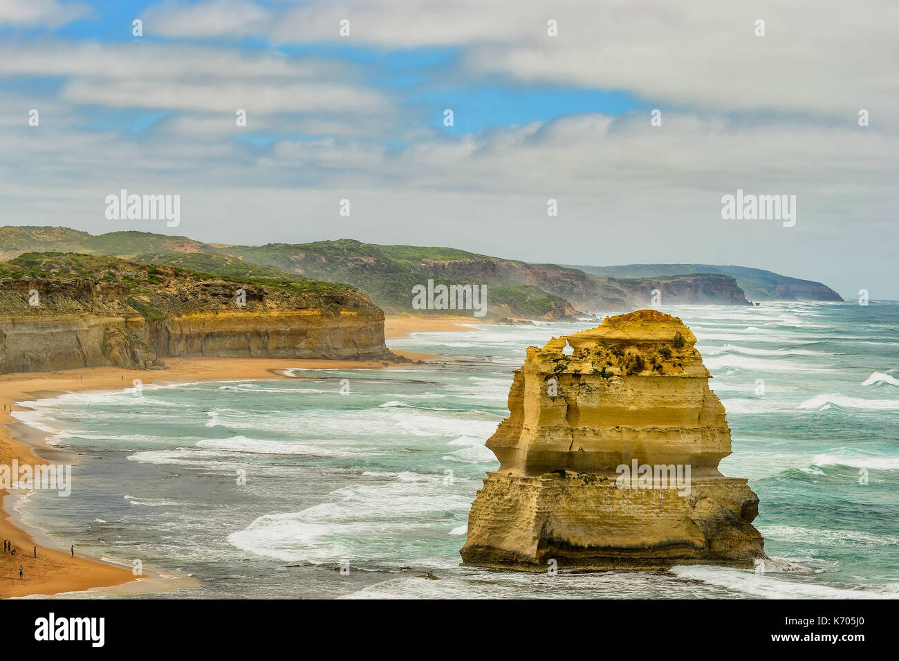 All shades of blue of the Pacific ocean. The Australian coast Stock ...