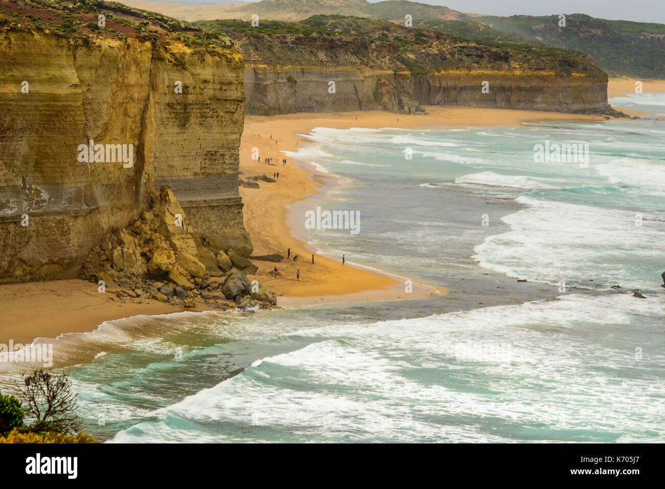 All shades of blue of the Pacific ocean. The Australian coast Stock ...