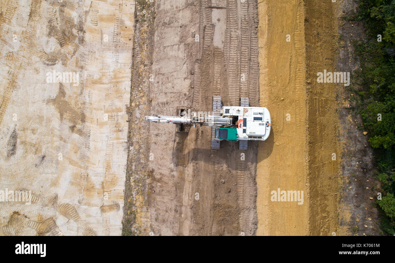 Construction site aerial hi-res stock photography and images - Alamy