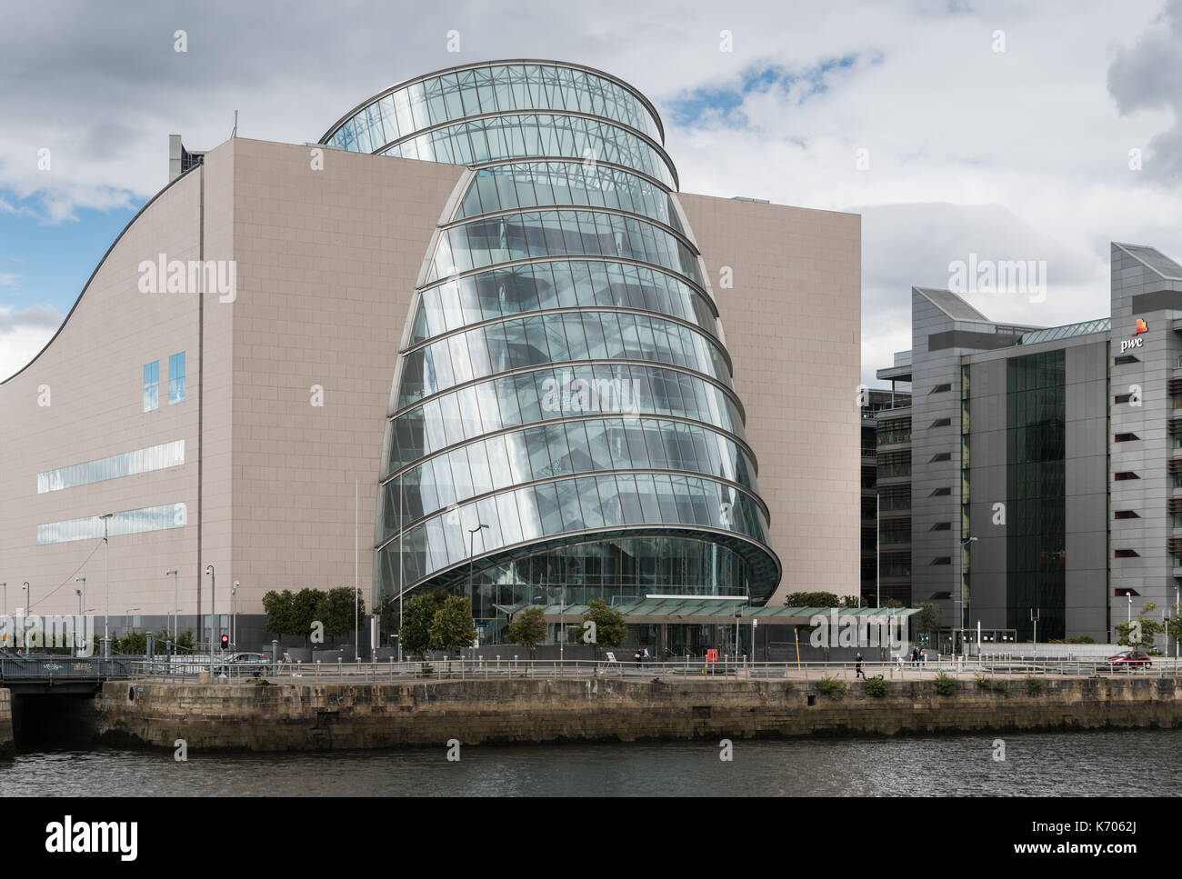 Dublin, Ireland - August 7, 2017: Closeup of barrel shaped convention ...