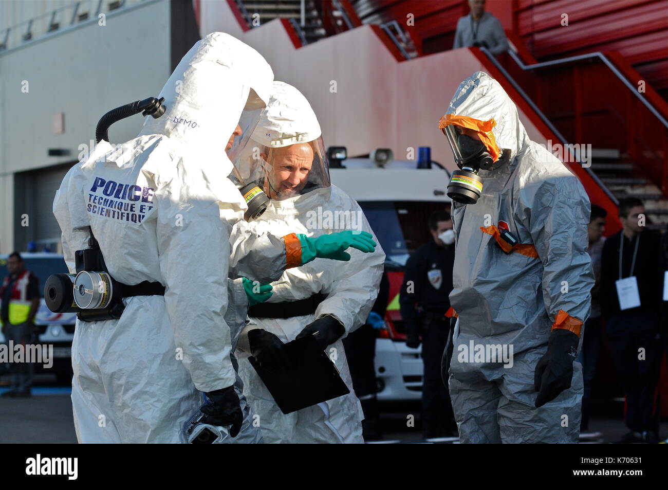 Rescue forces take part in a drill held to face BCRN terror attack ...