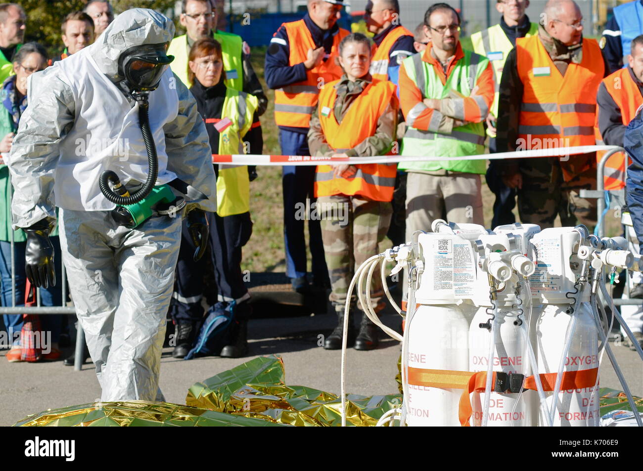 Rescue forces take part in a drill held to face BCRN terror attack ...