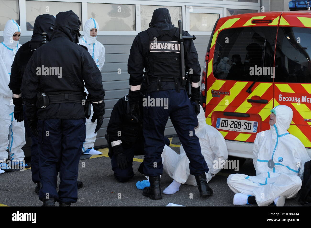 Rescue forces take part in a drill held to face BCRN terror attack ...