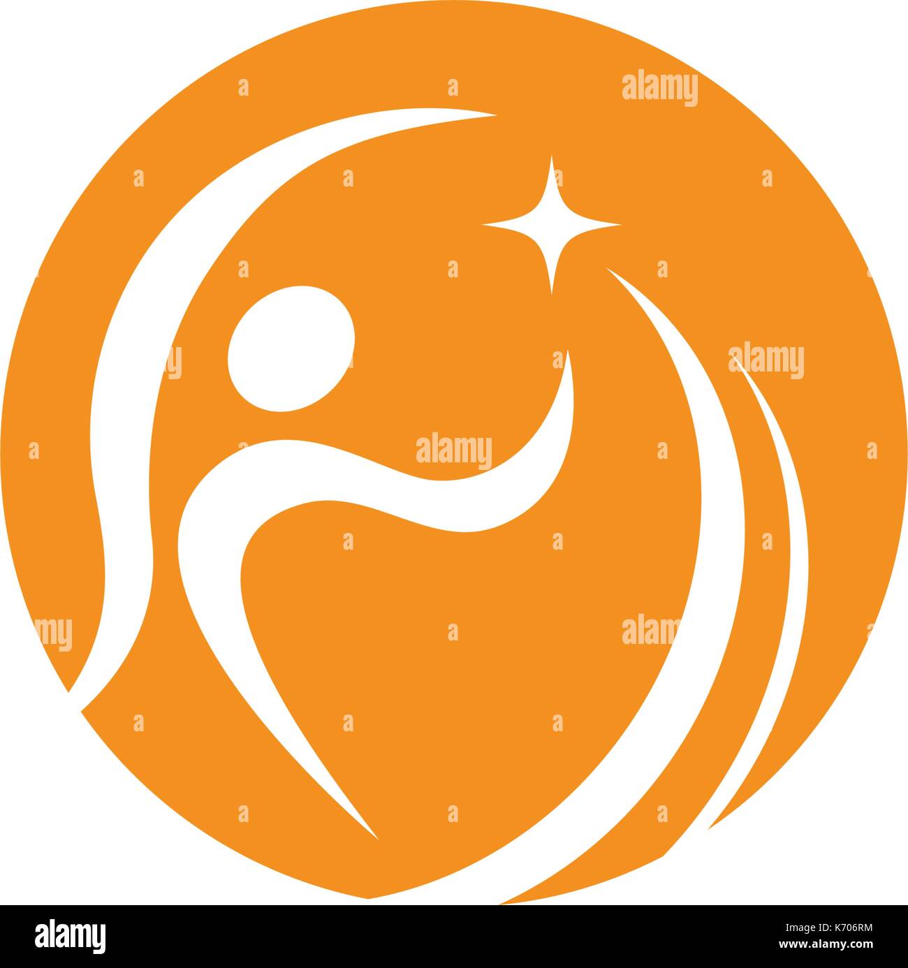 Fun people Healthy Life Logo template vector icon Stock Vector Image ...