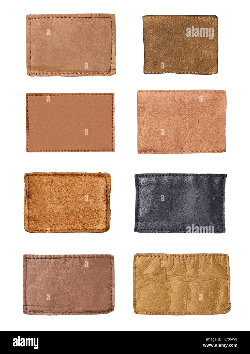 collection of various jeans labels and parts Stock Photo - Alamy