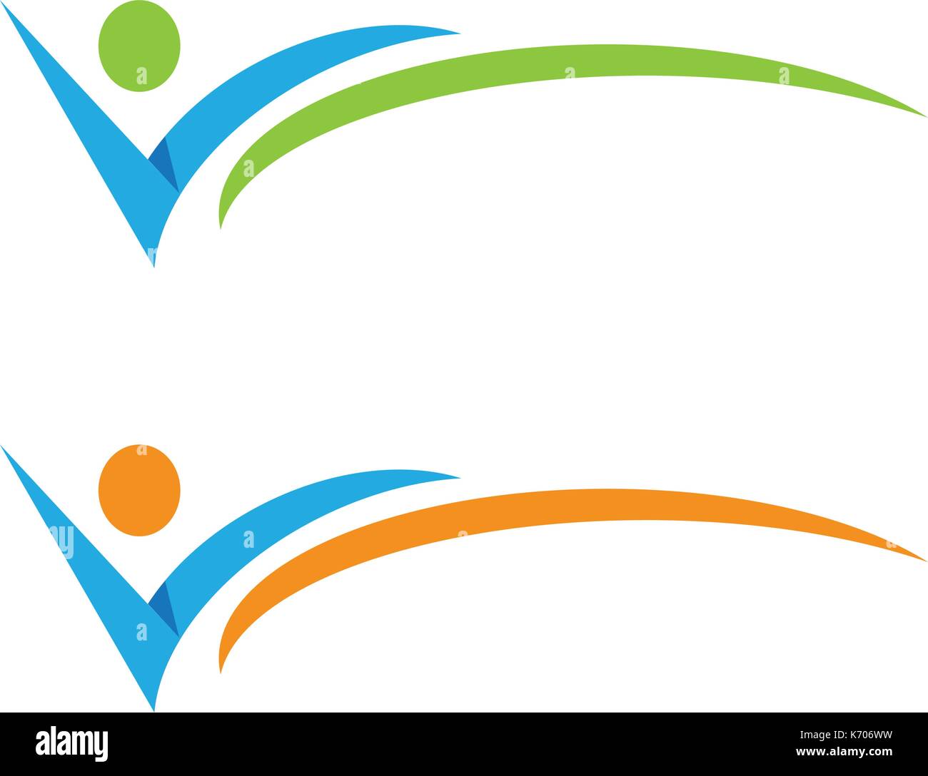 Fun people Healthy Life Logo template vector icon Stock Vector Image ...