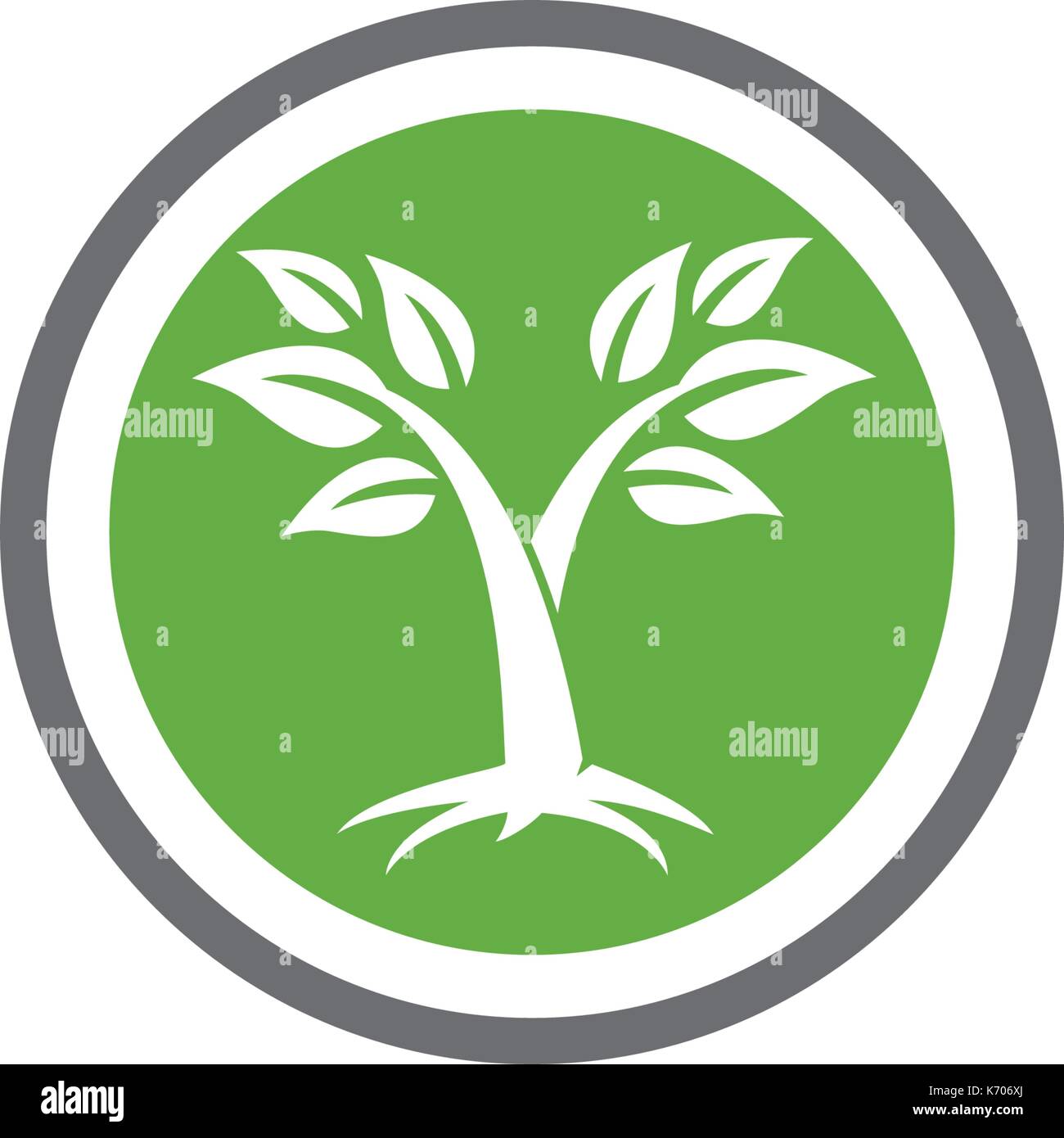 Tree icon logo template vector illustration Stock Vector Image & Art ...