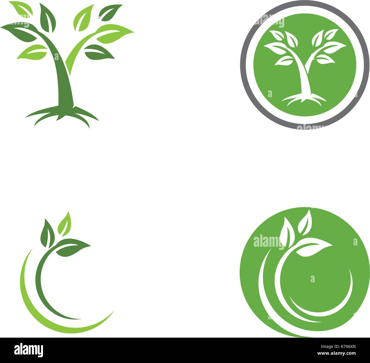 Tree icon logo template vector illustration Stock Vector Image & Art ...
