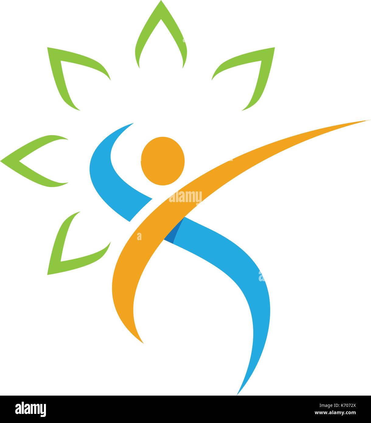 Fun people Healthy Life Logo template vector icon Stock Vector Image ...