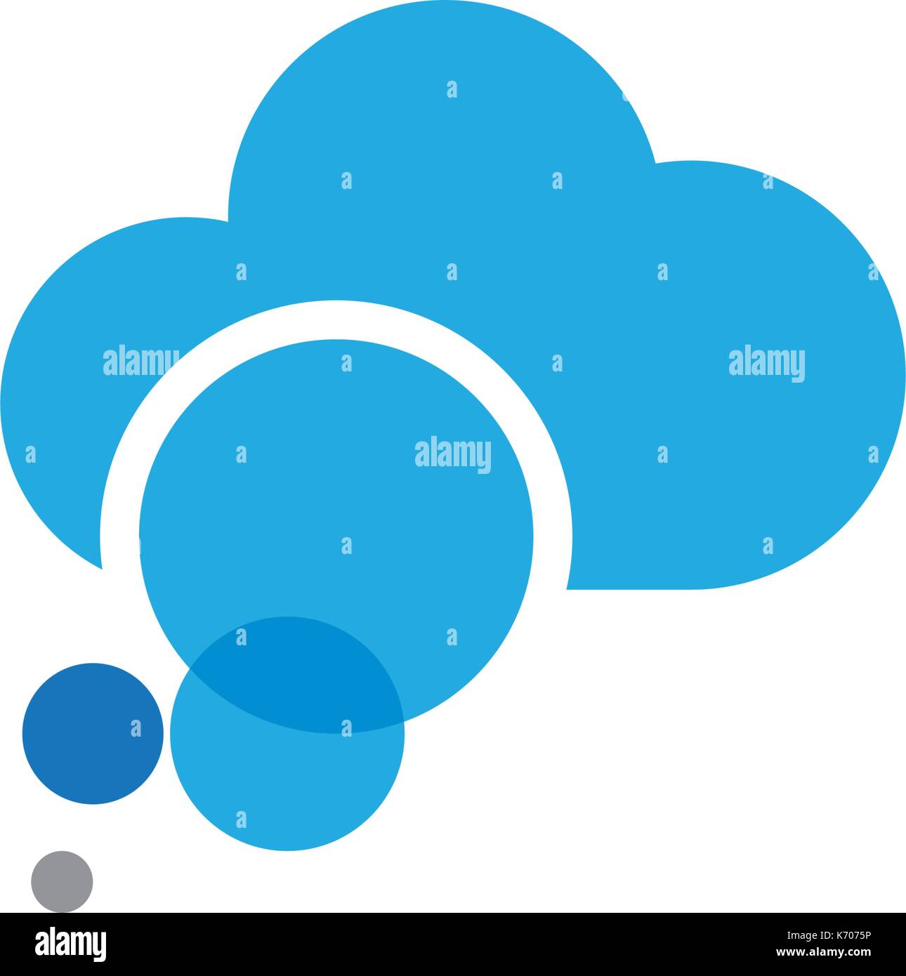 cloud technology vector logo template design vector Stock Vector Image ...