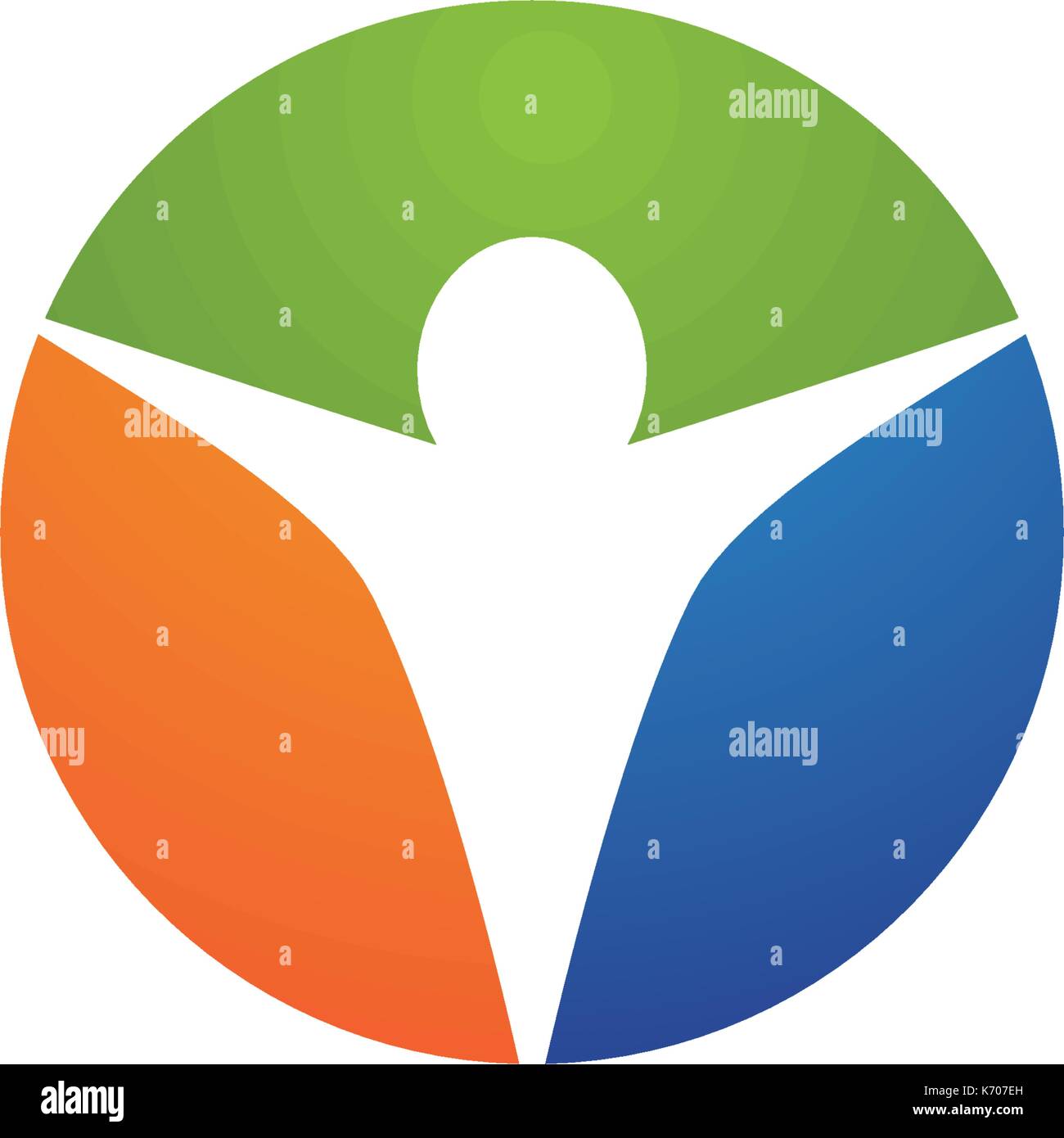 Human character logo sign Health care logo sign Stock Vector Image ...