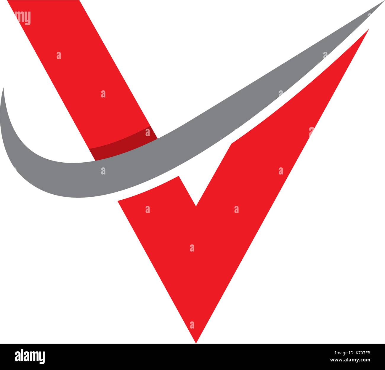V Letter Logo Template Vector Illustration Stock Vector Image & Art - Alamy