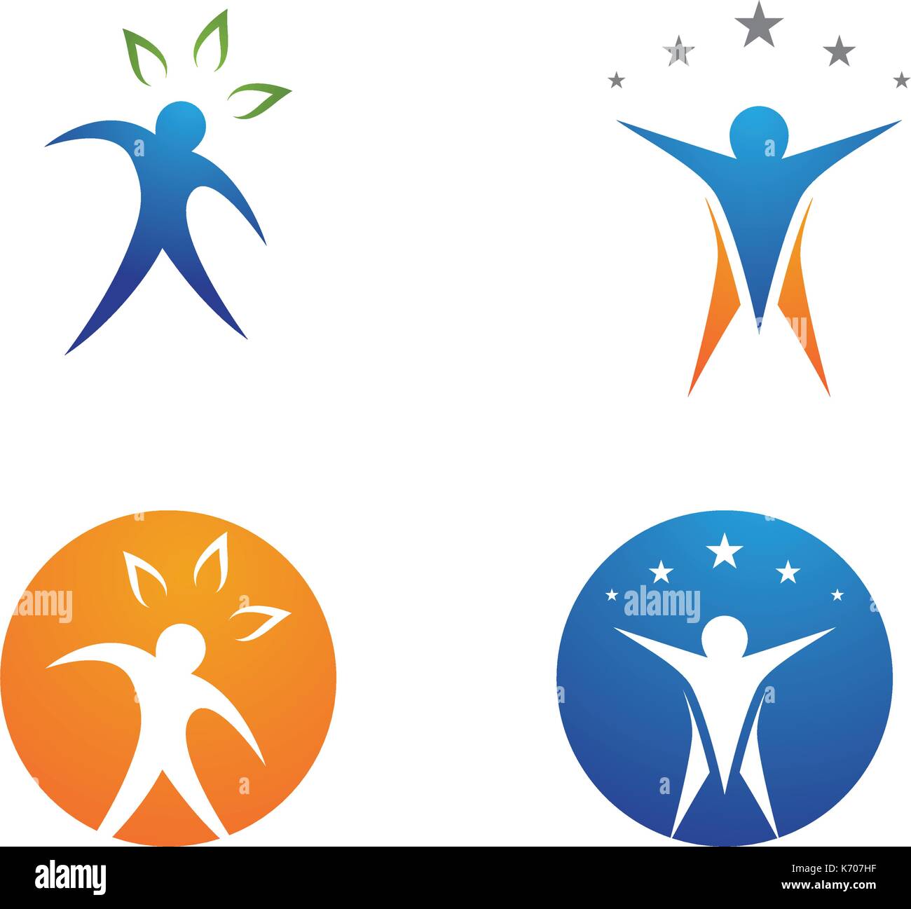 Human character logo sign Health care logo sign Stock Vector Image ...