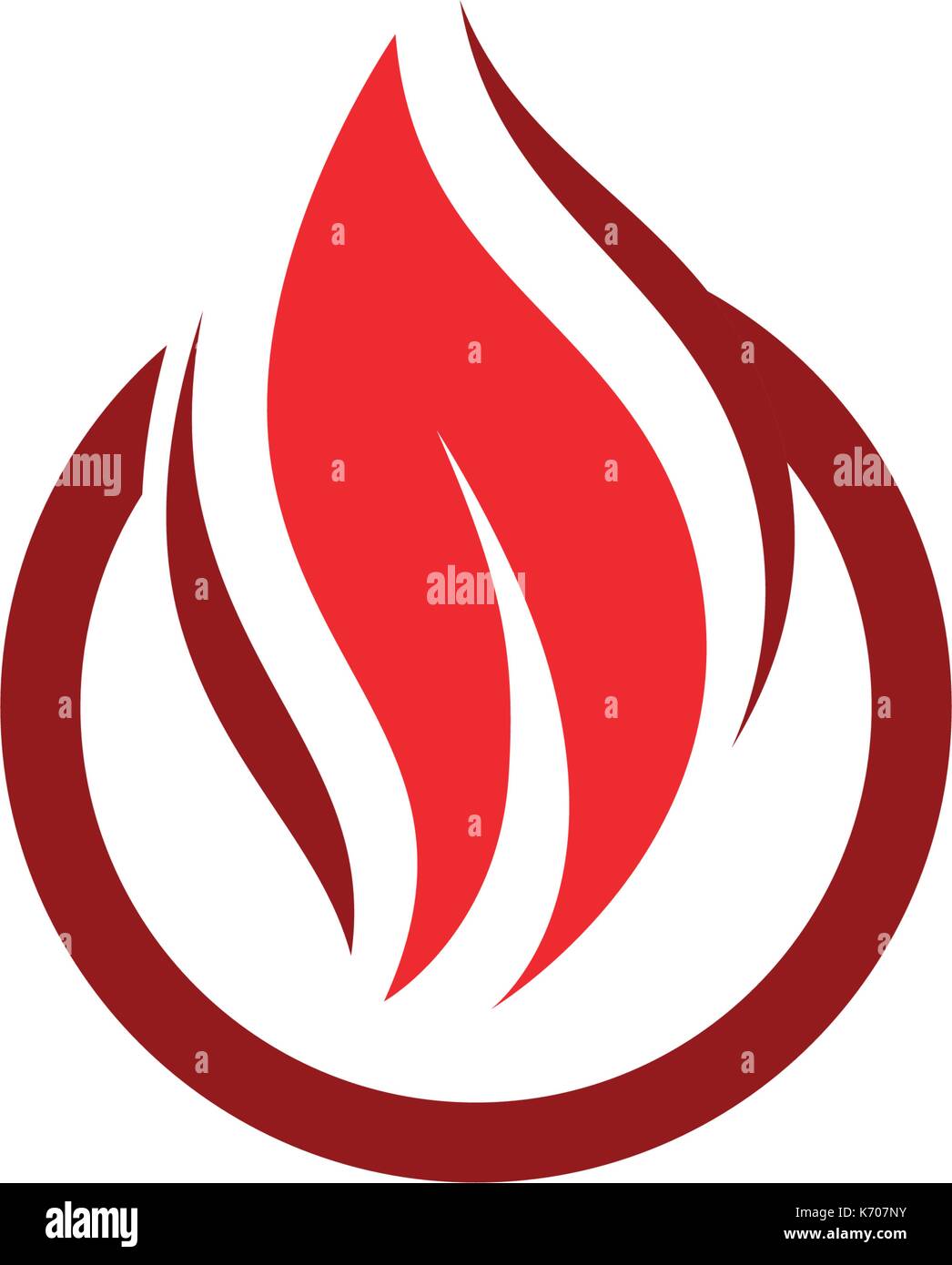 Fire flame Logo Template vector icon Oil, gas and energy logo concept ...