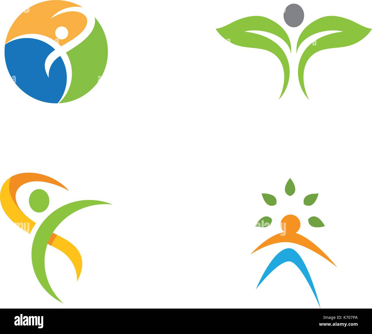 Human character logo sign Health care logo sign Stock Vector Image ...