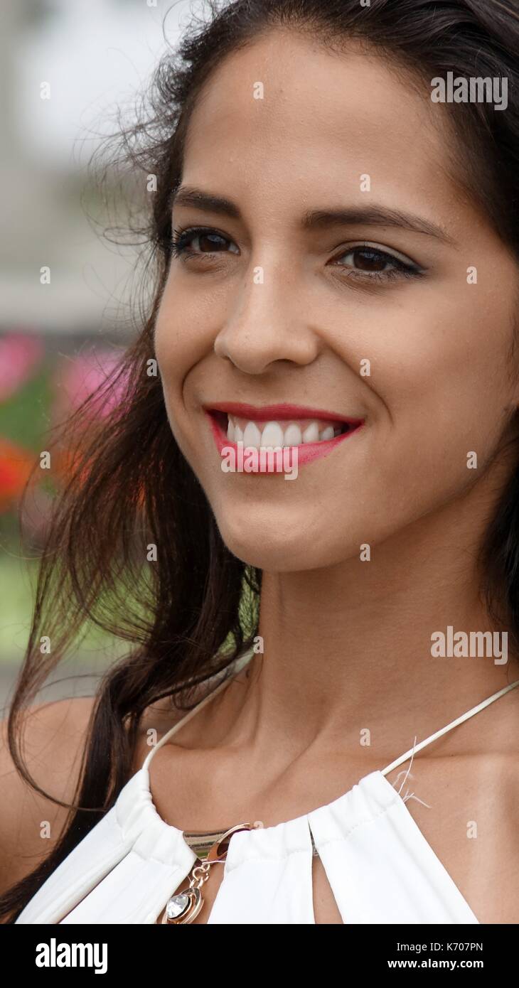 A Happy Female Stock Photo - Alamy