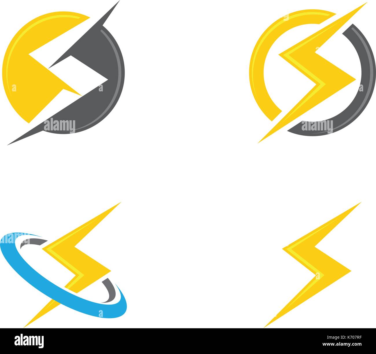 Lightning Logo Template vector icon illustration design Stock Vector ...