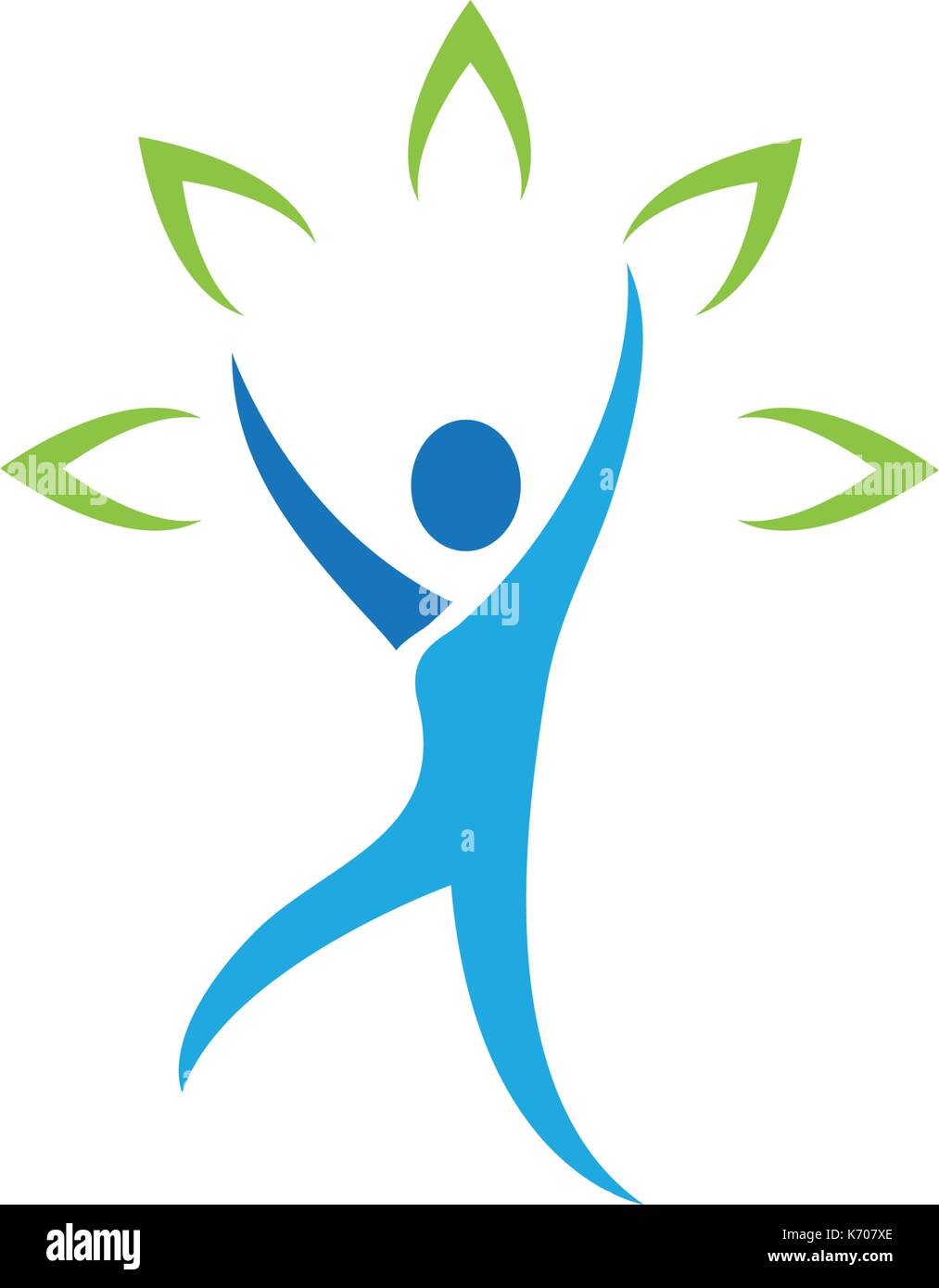 Human character logo sign Health care logo sign Stock Vector Image ...