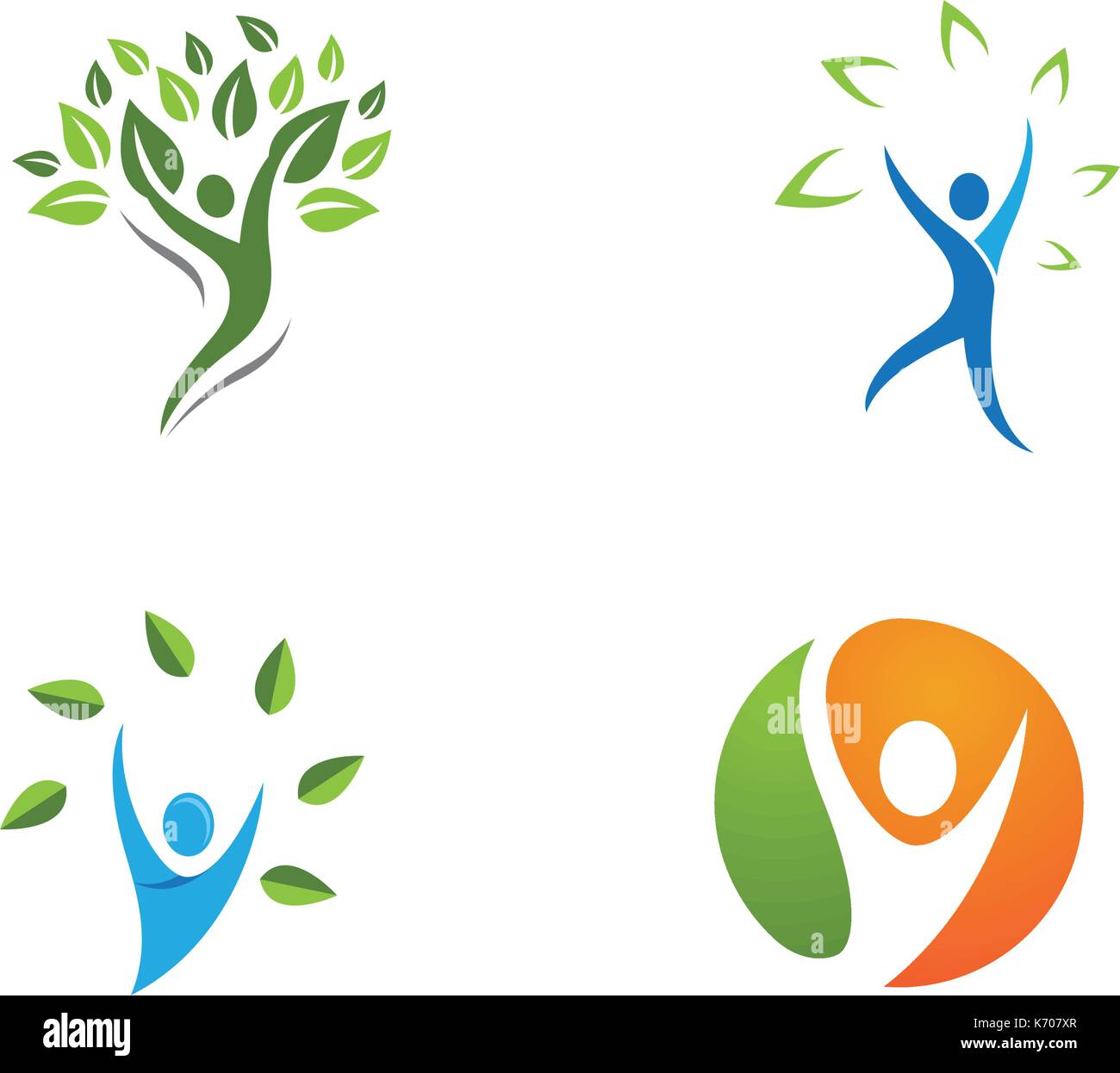 Human character logo sign Health care logo sign Stock Vector Image ...