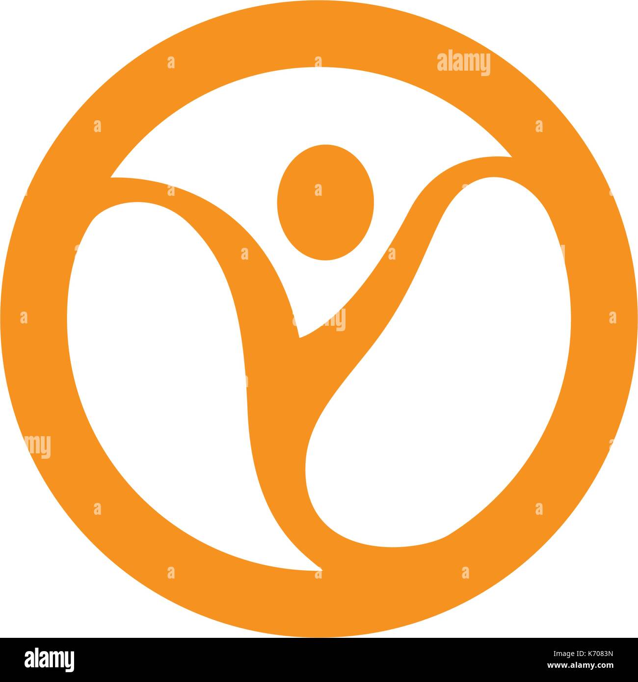 Human character logo sign Health care logo sign Stock Vector Image ...