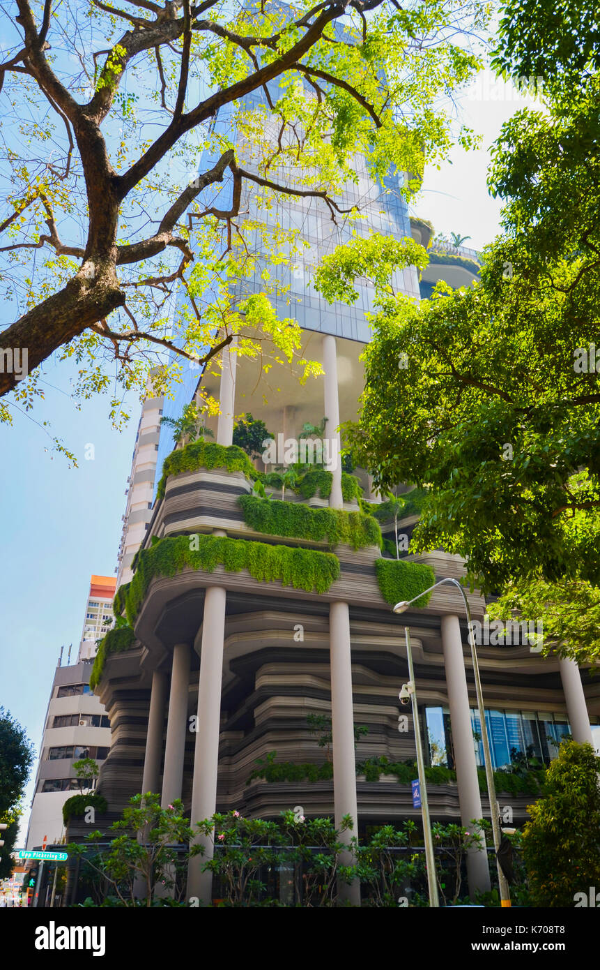 Modern architecture and vertical gardens of Singapore Stock Photo - Alamy