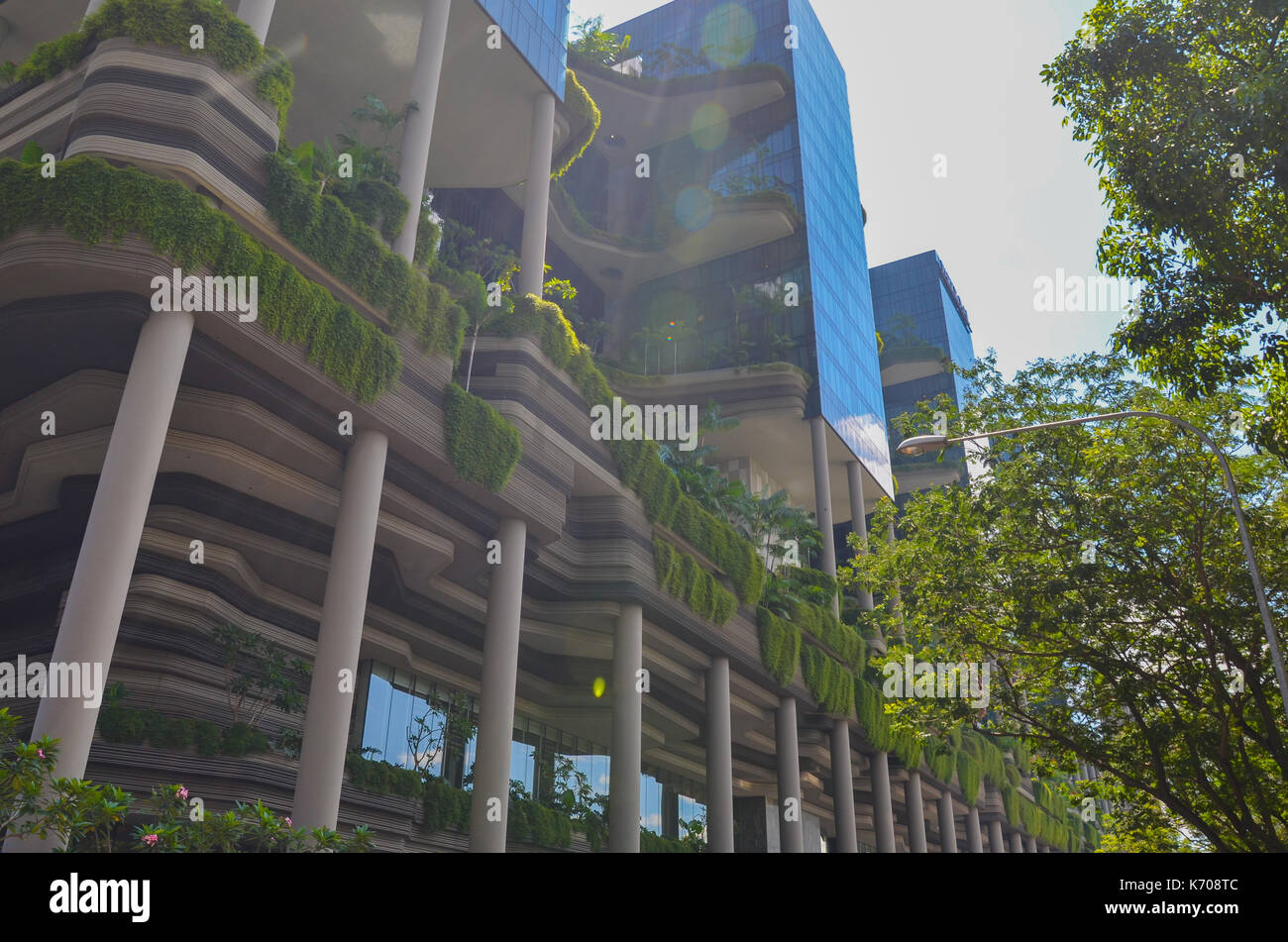 Modern architecture and vertical gardens of Singapore Stock Photo - Alamy