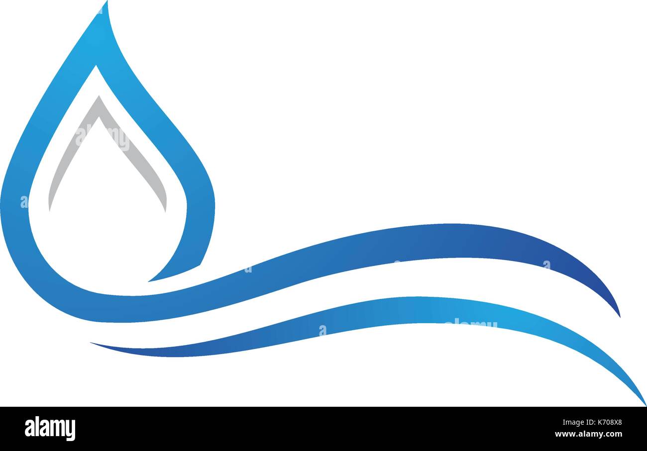 Water Wave symbol and icon Logo Template vector Stock Vector Image ...
