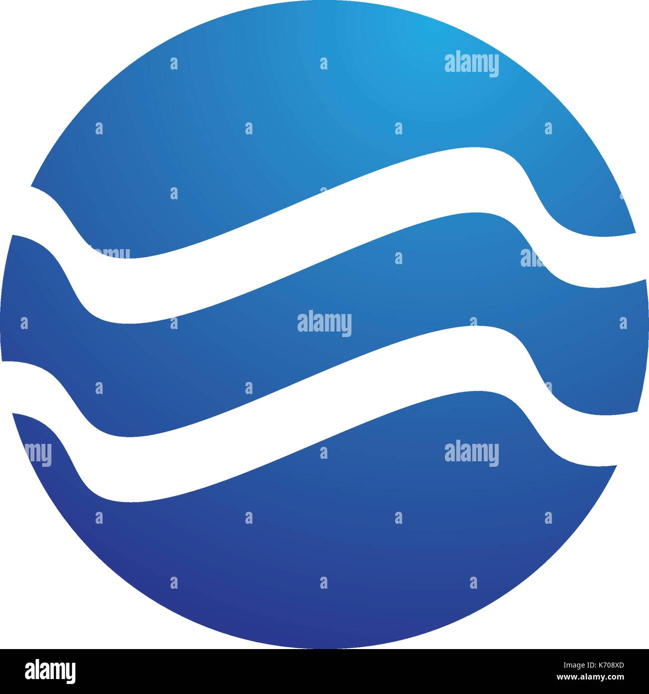 Water Wave symbol and icon Logo Template vector Stock Vector Image ...