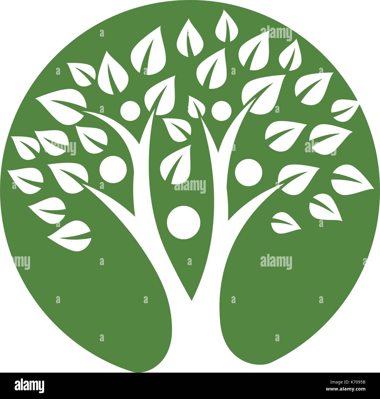 family tree logo template vector illustration Stock Vector Image & Art ...