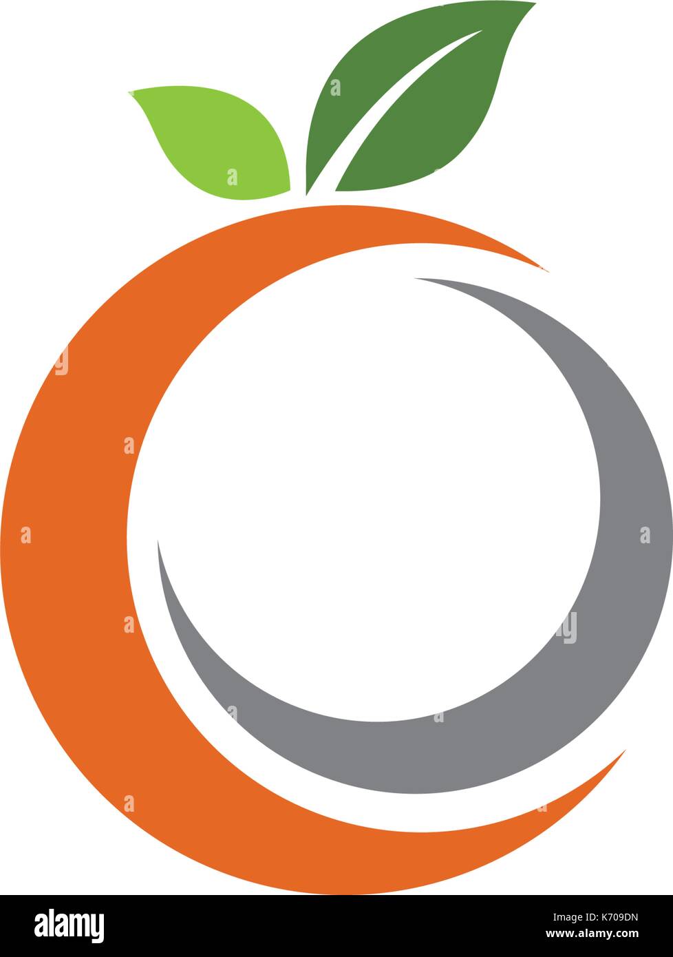 Orange logo design. Vector illustration Stock Vector Image & Art - Alamy