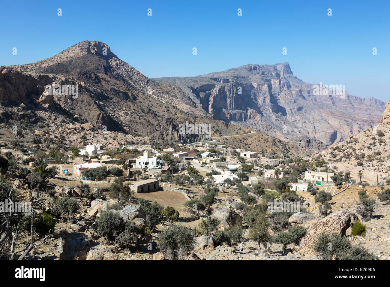 Old Village in the mountains of Oman Stock Photo - Alamy