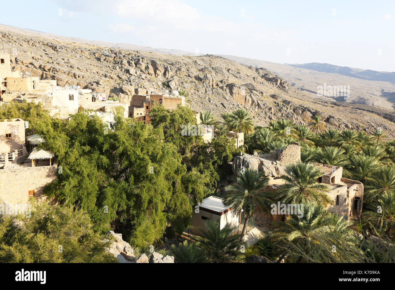 Old Village Misfah in the mountains of Sultanate Oman Stock Photo - Alamy
