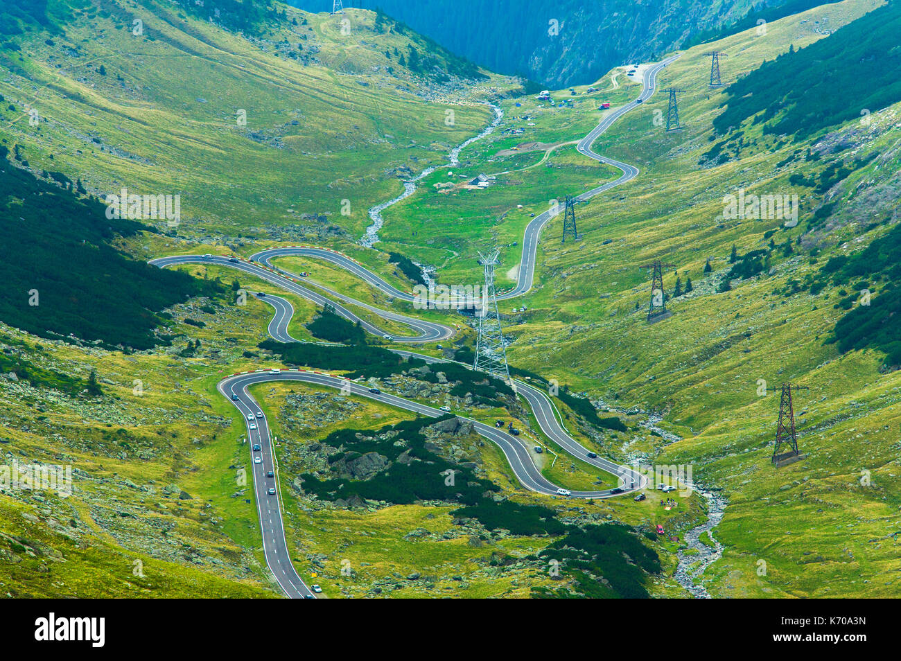 Transfagarasan mountain road in Romania Stock Photo - Alamy