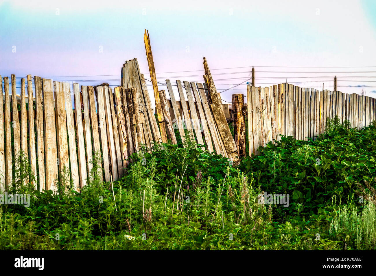 Falling Fence Stock Photos & Falling Fence Stock Images - Alamy
