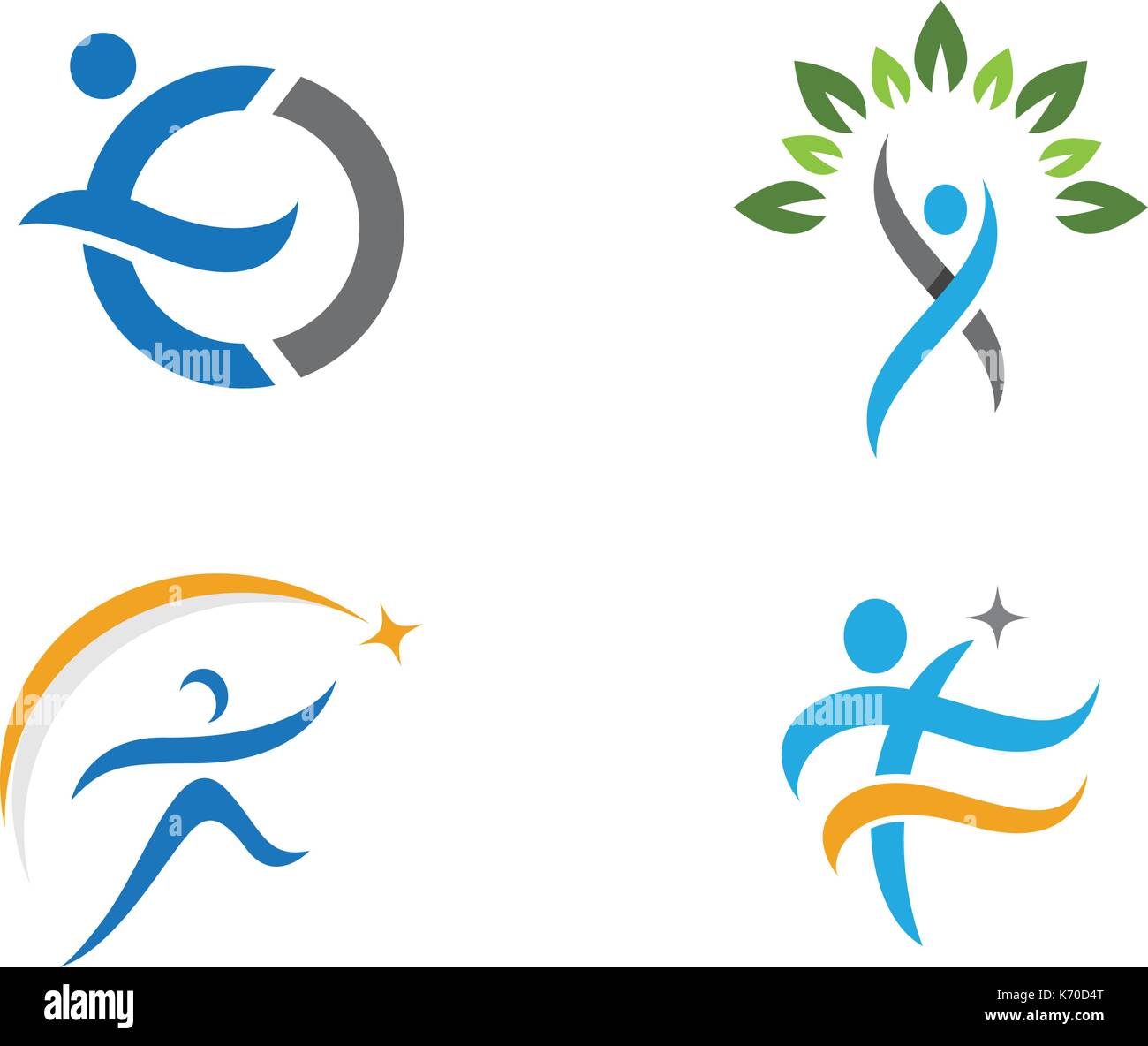 Human character logo sign Health care logo sign Stock Vector Image ...