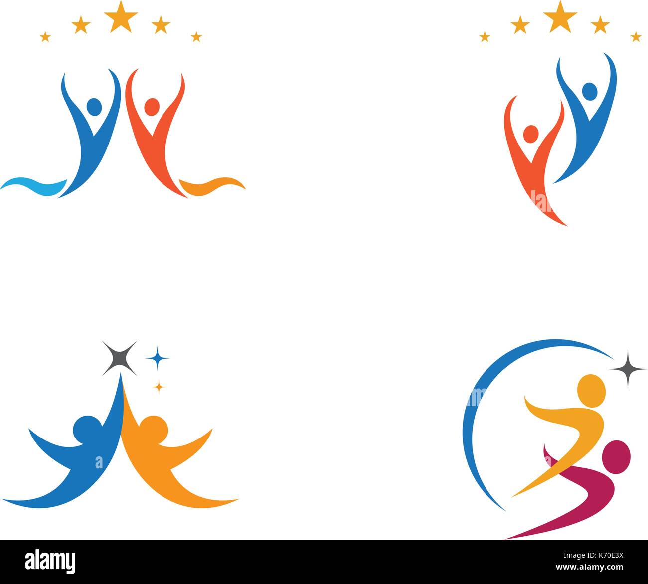 Human character logo sign Health care logo sign Stock Vector Image ...