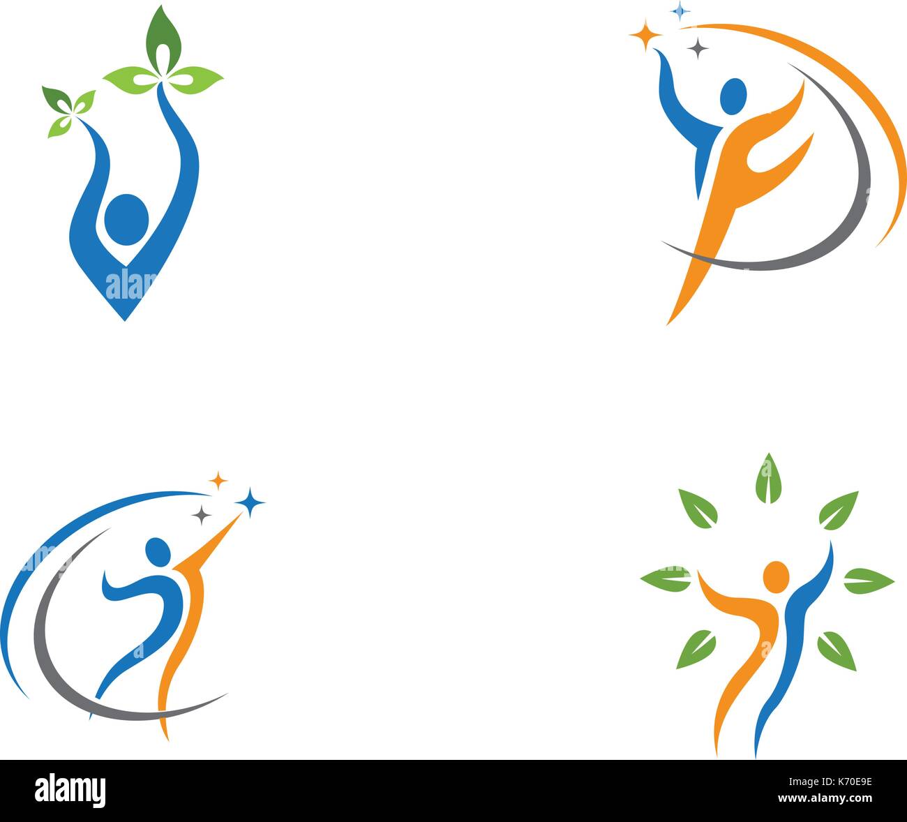 Human character logo sign Health care logo sign Stock Vector Image ...